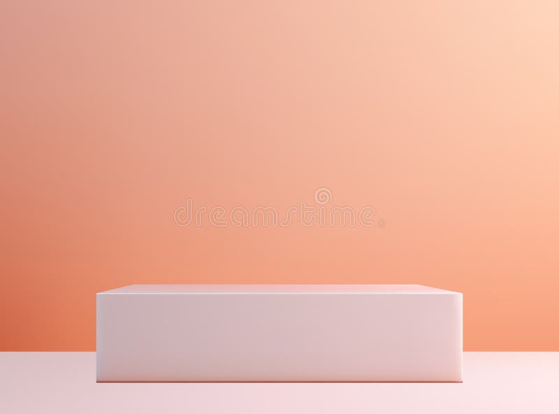 Gray Empty Rectangular Podium, Advertising, Promotion and Display of ...