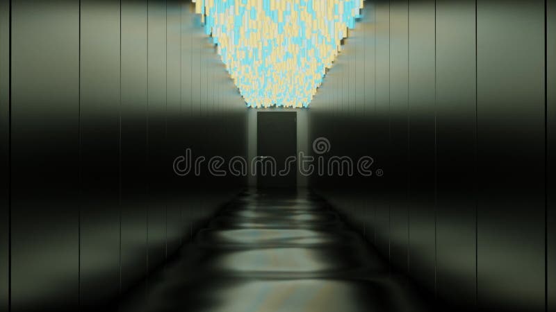 Gray Empty Rooms. Design. Animation with Bright Rooms Filled with ...