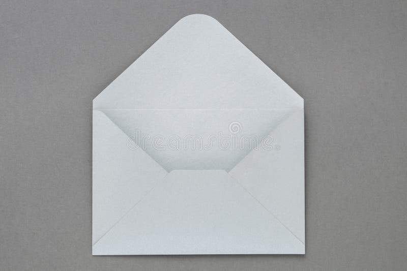 Gray Envelope on Dark Gray Background. Stock Image - Image of postal ...