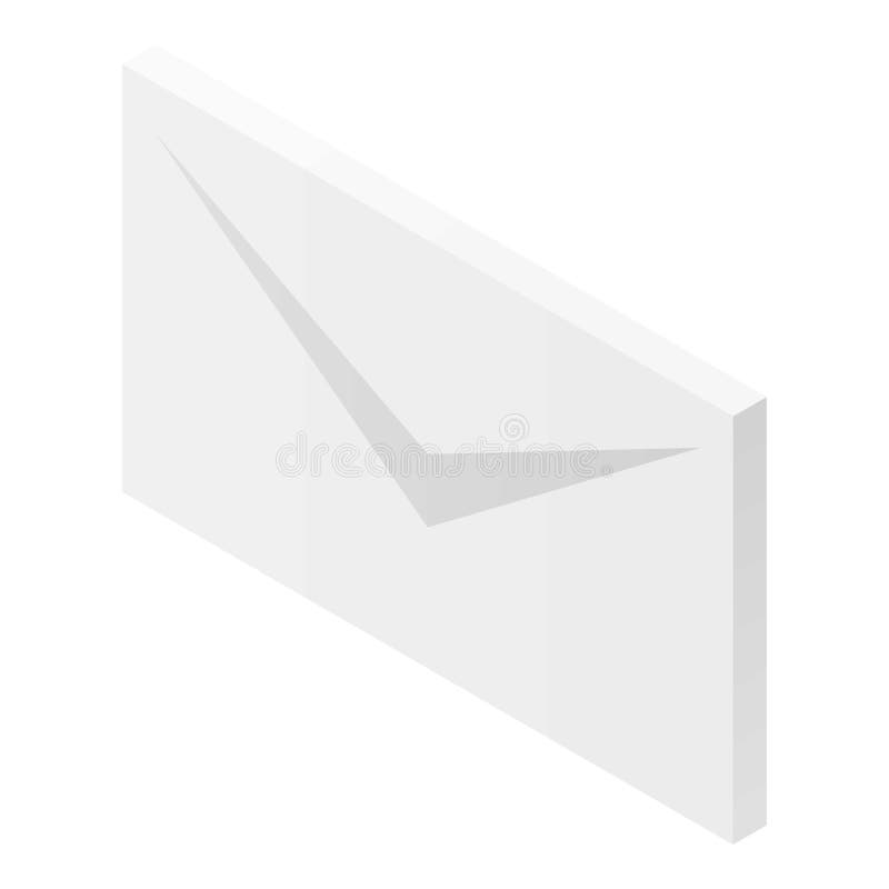 Gray Envelope Icon, Isometric Style Stock Vector - Illustration of ...