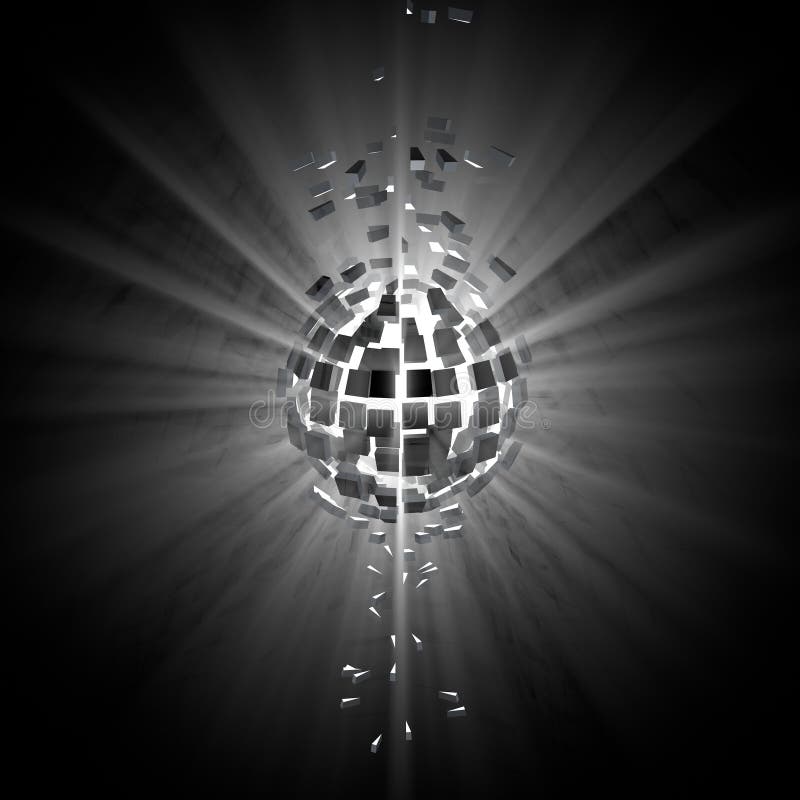 Gray Explosion Background stock illustration. Illustration of large ...