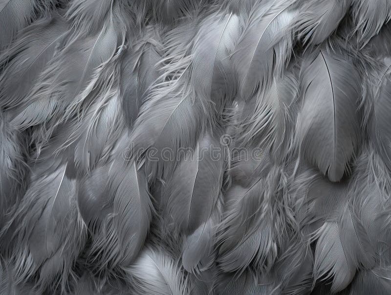 Gray feathers stock illustration. Illustration of creative - 294989686