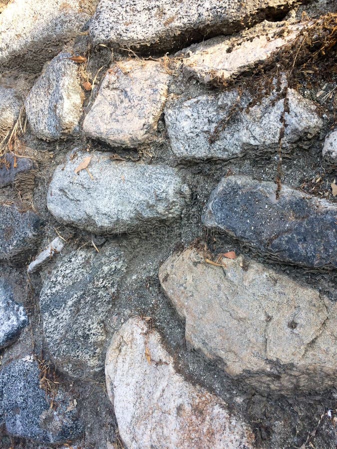 Gray Fieldstone Wall Background Pattern of Stone Stock Photo - Image of ...