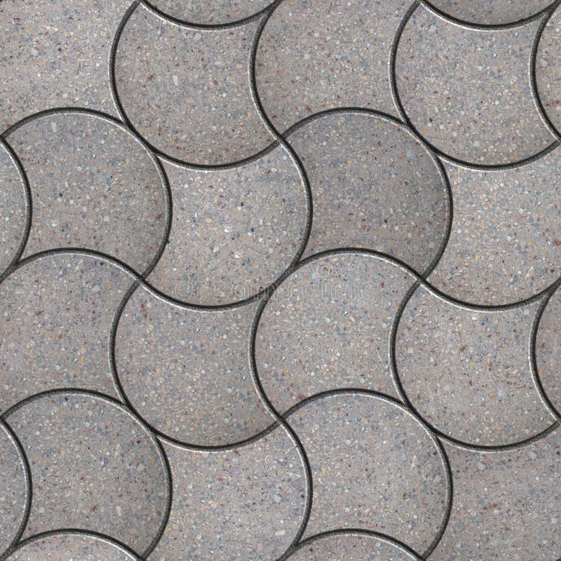 Wave Paving Slabs. Seamless Tileable Texture. Stock Photo - Image of ...