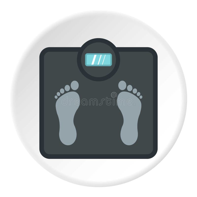 Gray Floor Scales Icon Circle Stock Vector - Illustration of ...