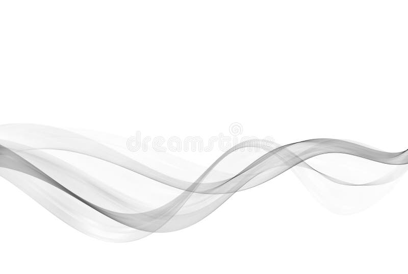 Gray Flow Of Wavy Lines Abstract Vector Wave Waves Stock Vector