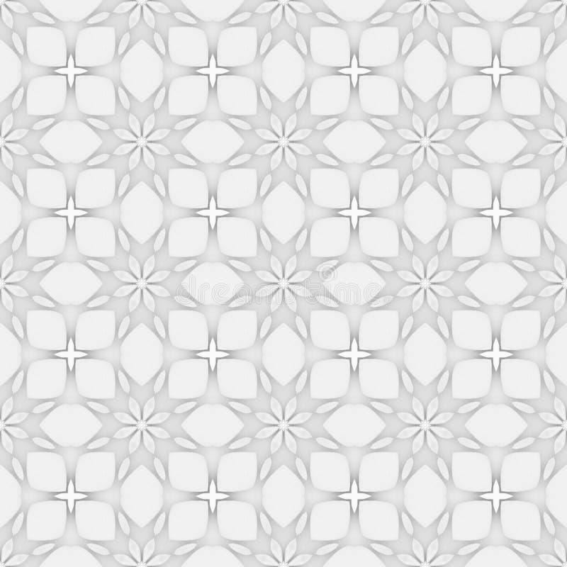 Gray Flower Mosaic Detailed Seamless Textured Pattern Background Stock ...
