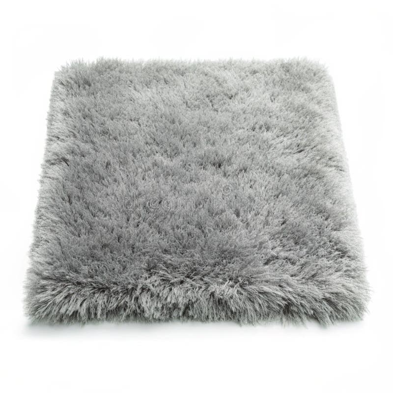 Gray fluffy floor carpet stock illustration. Illustration of ...