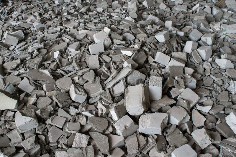 Gray Fragments of Silicate Bricks with the Remains of the Solution ...