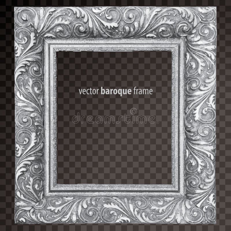 Gray frame old stock vector. Illustration of portrait - 263916899