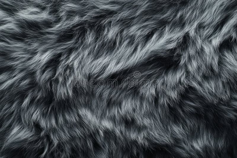Gray Fur Background Texture Covering a Surface Area with Soft Bristles ...