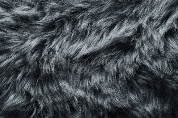 Gray Fur Background Texture Covering a Surface Area with Soft Bristles ...