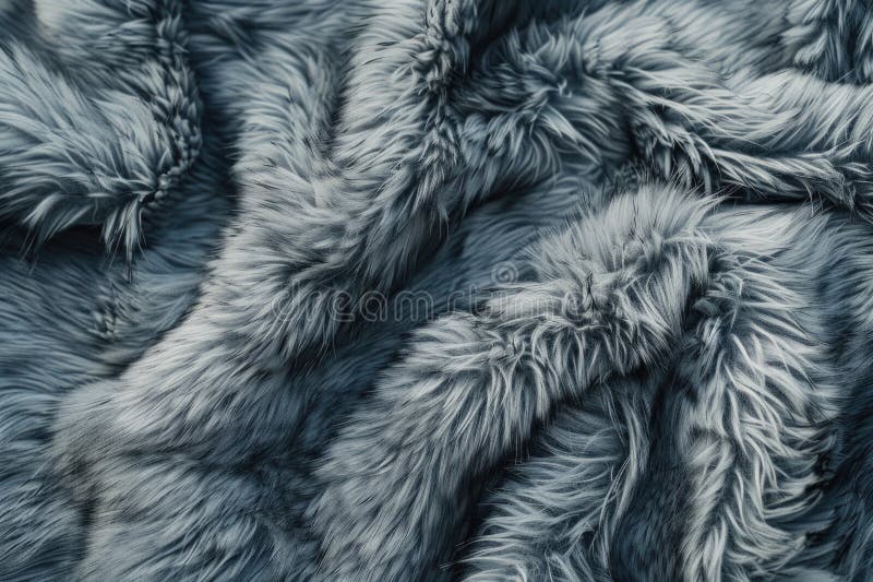 Gray Fur Close Up stock photo. Image of fluffy, generated - 372366980