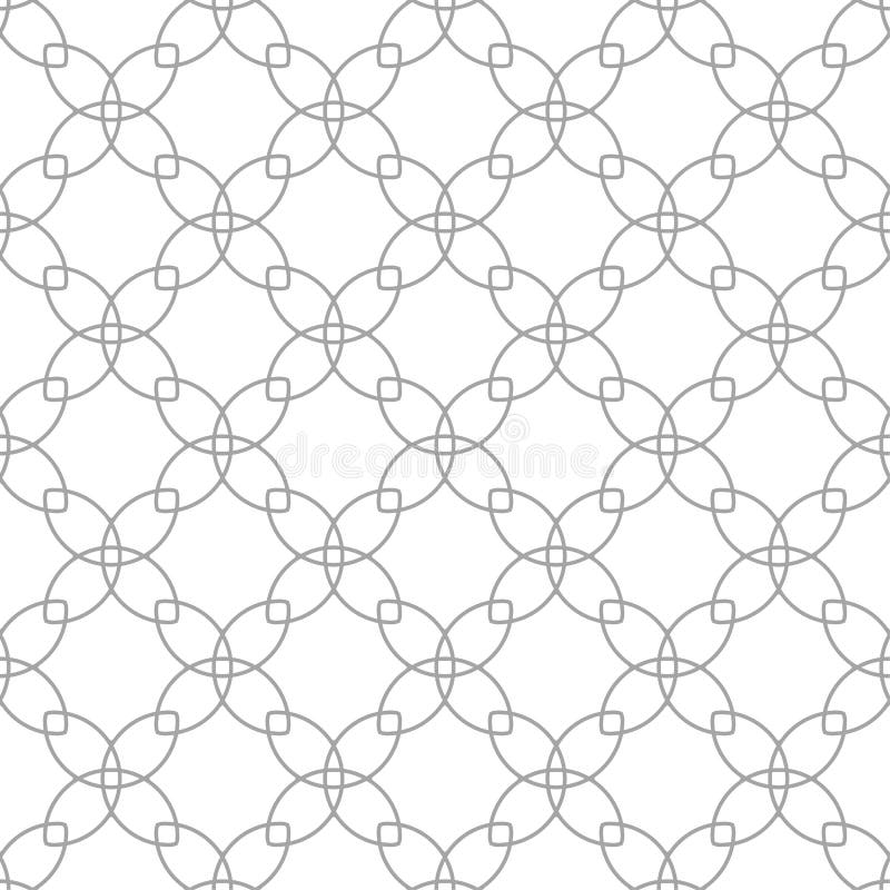 Gray Geometric Design on White Background. Seamless Pattern Stock ...