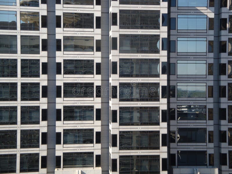 Gray Glass Windowed Office Building Stock Photo - Image of modern ...