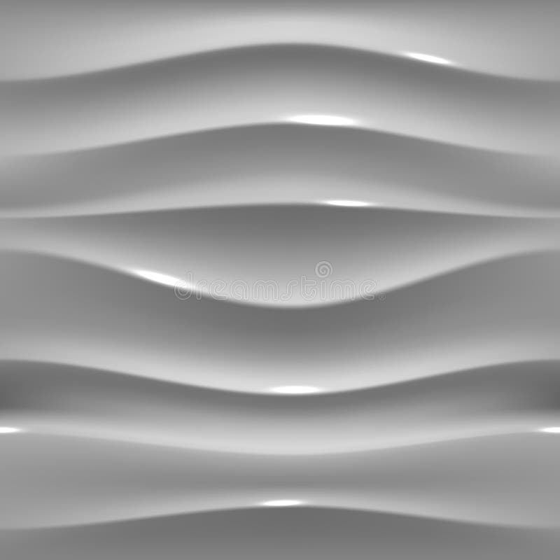Gray Glossy Seamless Texture. Wavy Background. Stock Vector ...
