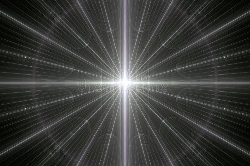 Gray Glowing Pattern of Crooked Waves and Rays on a Black Background ...