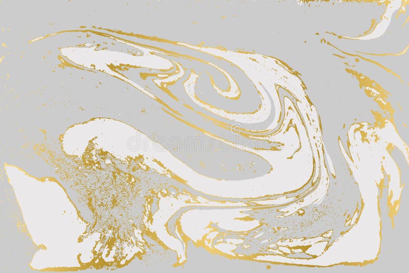 Gray and Gold Agate Ripple Pattern. Simple Marble Monochrome Background ...