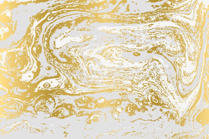 Gray and Gold Agate Ripple Pattern. Simple Marble Monochrome Background ...