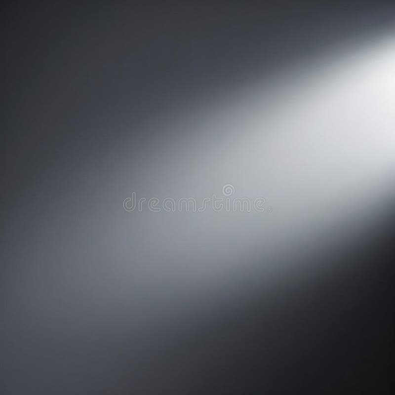 Gray Gradient Background with a Bright Ray of Light, Creating a Play of ...
