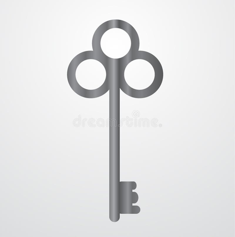 Gray Gradient Key Icon for Web Design. Vector Illustration Eps 1 Stock ...