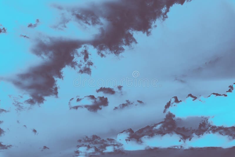 Gray Gradient and Ultra Aqua Turquoise Color Sky, Abstract Dramatic ...