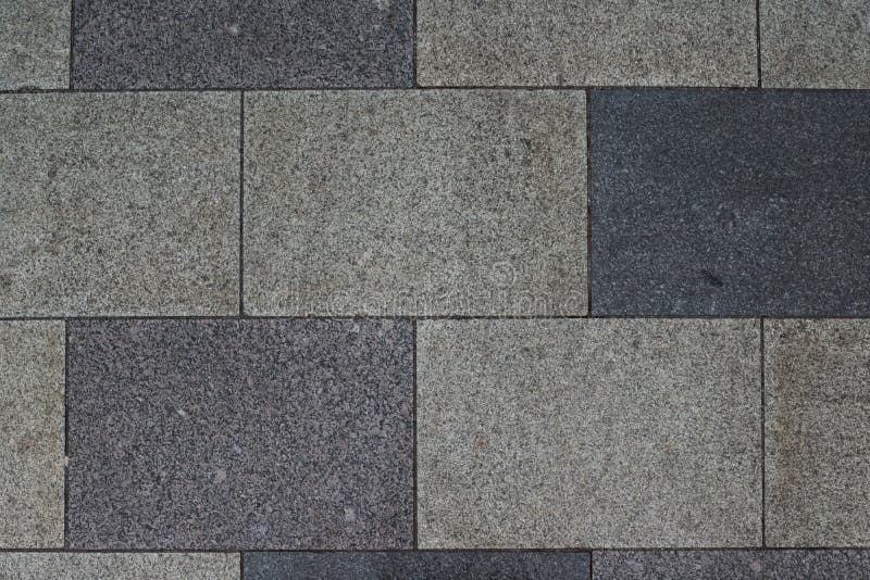 Gray Granite. Rectangular Pavement Slab. Top View. Stock Image - Image ...