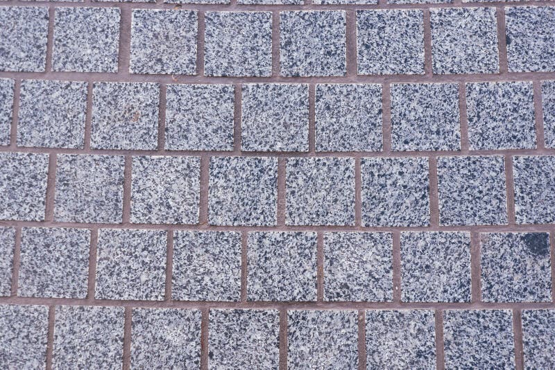 Gray, Granite, Square Paving Stones. Natural Chipped Stone Stock Image ...