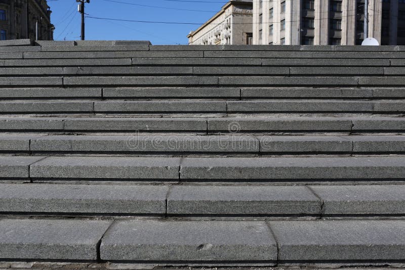 Gray granite stone steps stock image. Image of design - 69639957