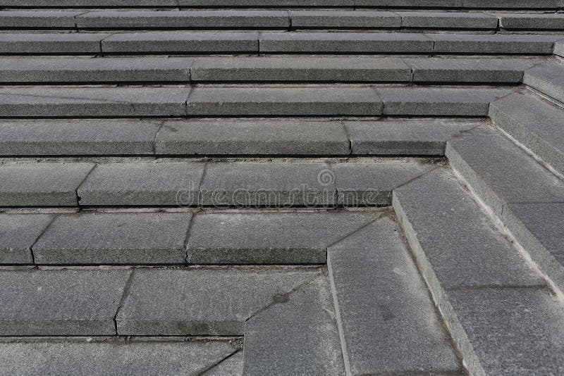 Gray granite stone steps stock image. Image of ladder - 69640027
