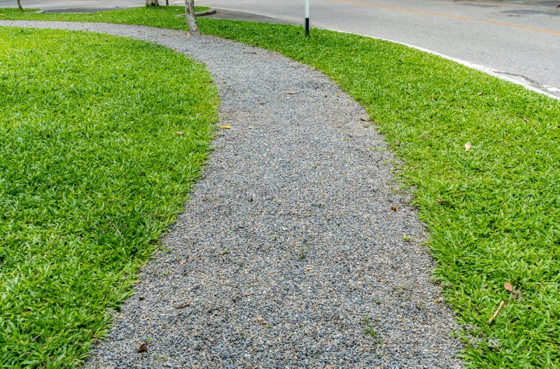 Gray gravel pathway stock image. Image of landscape, pathway - 78208181