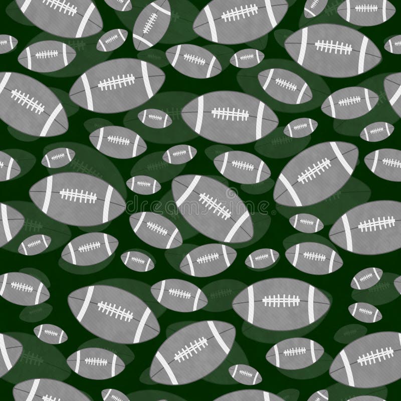 Gray and Green Football Tile Pattern Repeat Background Stock ...