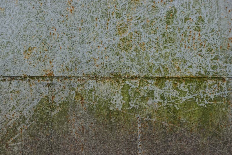 Green Red Rusty Metal Texture from an Old Wall Stock Photo - Image of ...