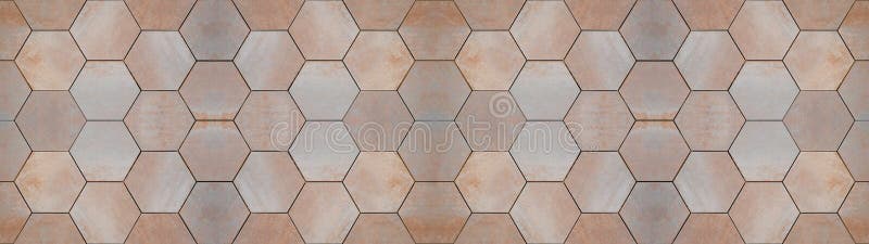 Rusty Hexagon Flower Pattern Stock Photo - Image of flowers, patterns ...