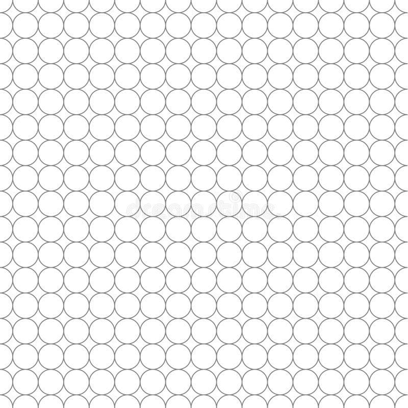 Gray Grid Made Up of Five Millimeters Circles, Seamless Pattern Stock ...