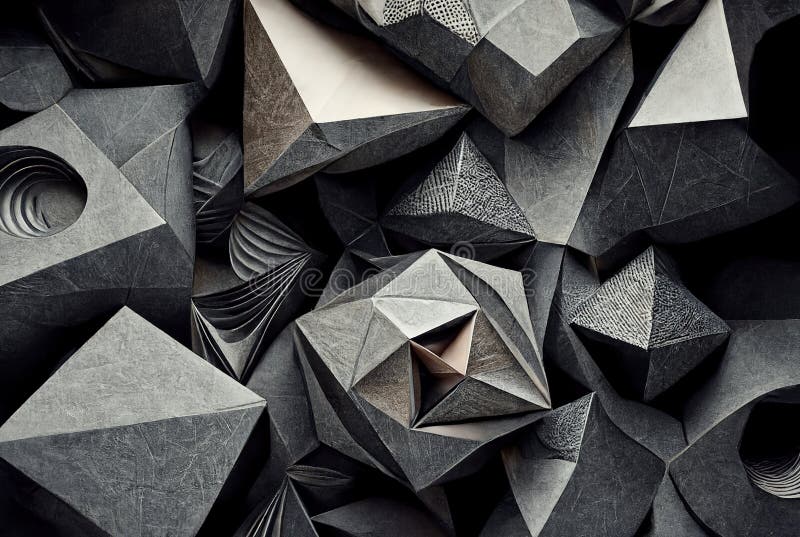 Gray Grunge Geometric Shapes. AI Generated Stock Photo - Image of ... Gray Grunge Geometric Shapes. AI Generated Stock Photo - Image of ...