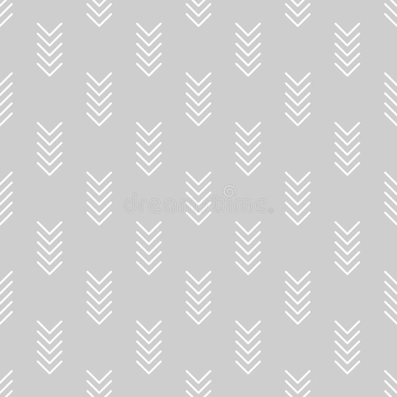 Gray Herringbone Seamless Vector Pattern Stock Illustration ...