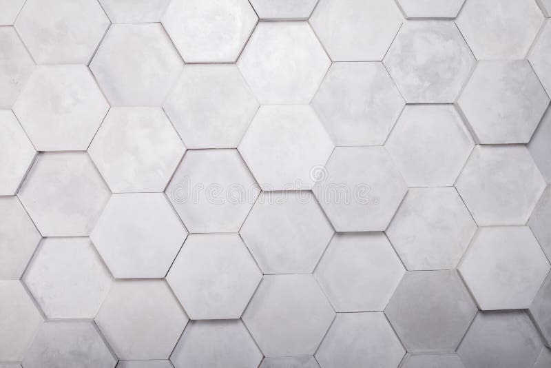 Gray Hexagon Background Texture on Wall Stock Photo - Image of hexagon ...