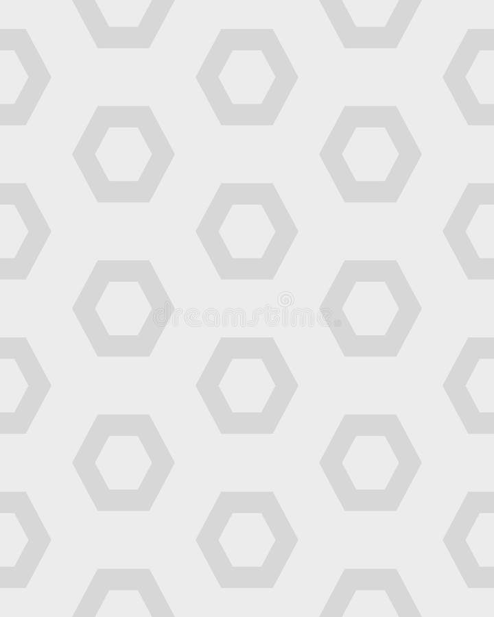 Gray Hexagon Seamless Pattern Stock Illustration - Illustration of ...