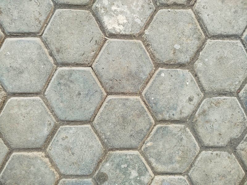 Gray Hexagonal Paving Stones Stock Image - Image of wall, city: 379755221