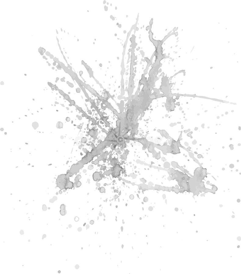 Gray ink splash stock vector. Illustration of grunge - 44162967
