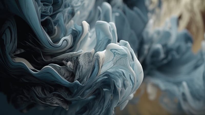 Gray Ink Vortex in Water. Paint Clouds in Water. Dye Swirls Stock ...