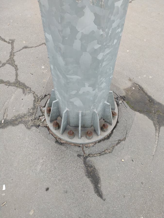 Gray iron pillar close up stock image. Image of gray - 171009107