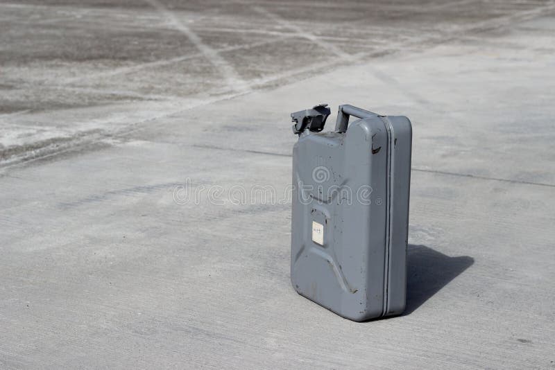 Gray jerrycan stock photo. Image of plastic, petrol, object - 24281750