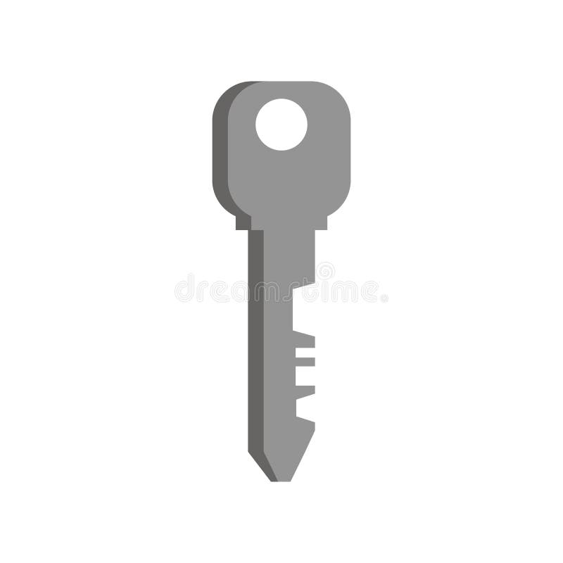 Gray Key Icon. Unlock and Open Padlock Stock Vector - Illustration of ...