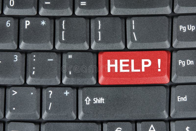 Keyboard Help Key Button stock photo. Image of blur, emergency - 17475066
