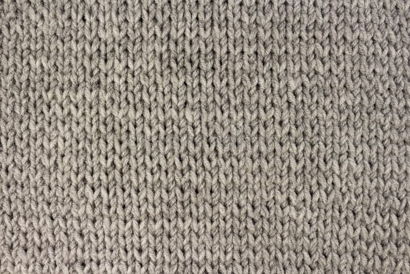Gray Knitted Fabric Texture Stock Photo - Image of crochet, rustic ...