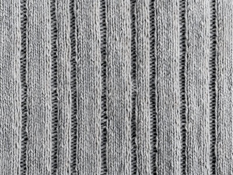 Gray Knitted Fabric Texture with Vertical Ribs Stock Illustration ...