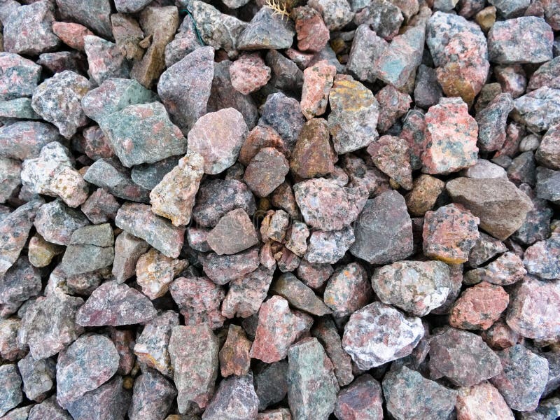 Gray Landscaping Rock Viewed Overhead Stock Image - Image of geology ...