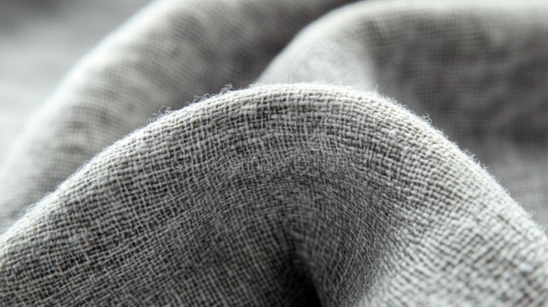Gray Linen Fabric Texture Close-Up Stock Illustration - Illustration of ...